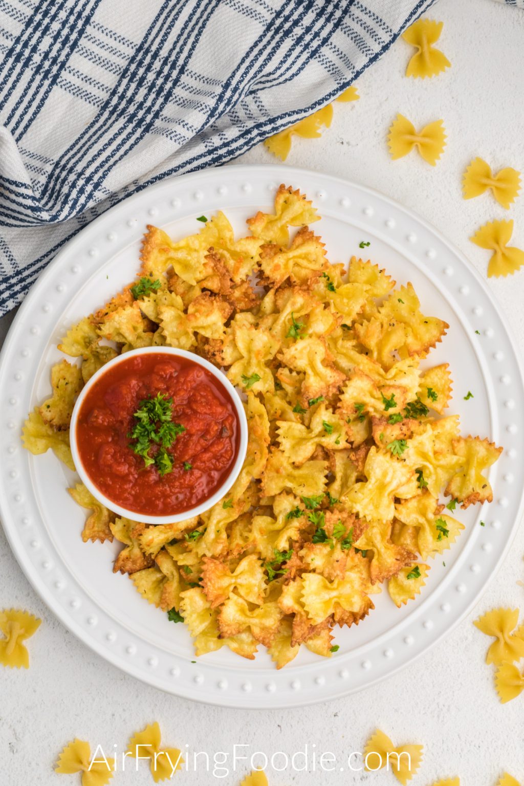 Air Fryer Pasta Chips | Air Frying Foodie