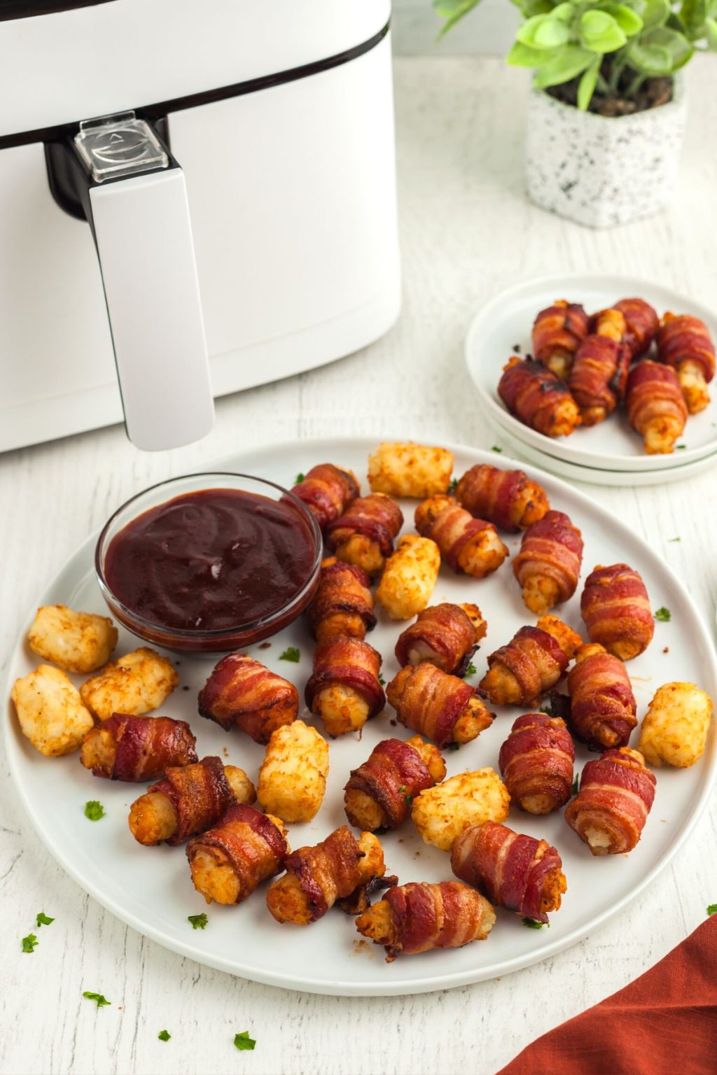 Air Fryer Bacon Wrapped Tater Tots | Air Frying Foodie