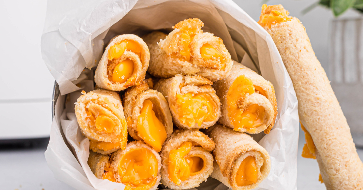 Air Fryer Grilled Cheese Roll Ups | Air Frying Foodie