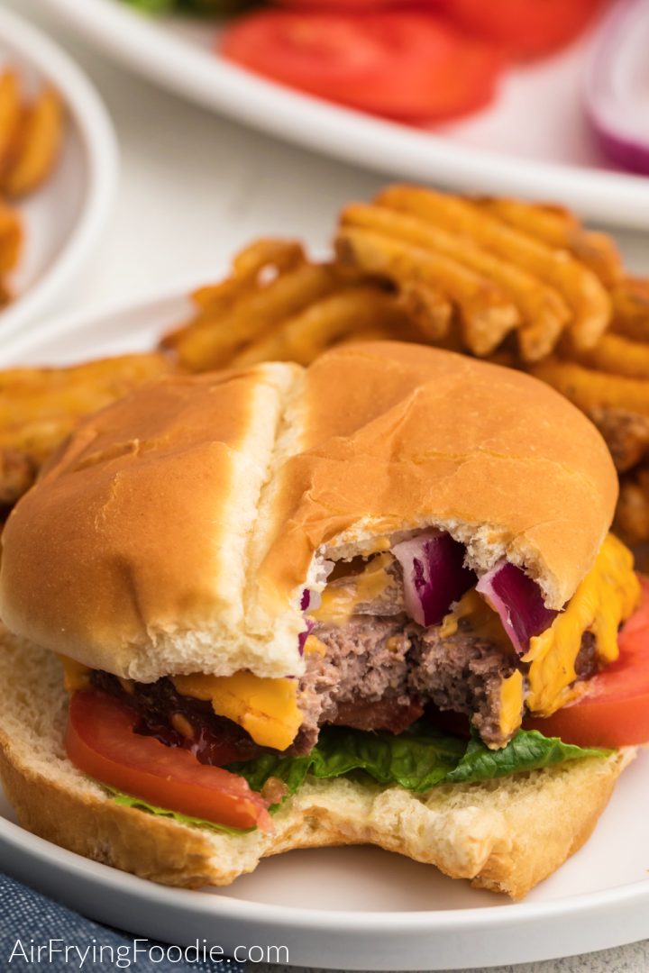 Air Fryer Frozen Burger | Air Frying Foodie