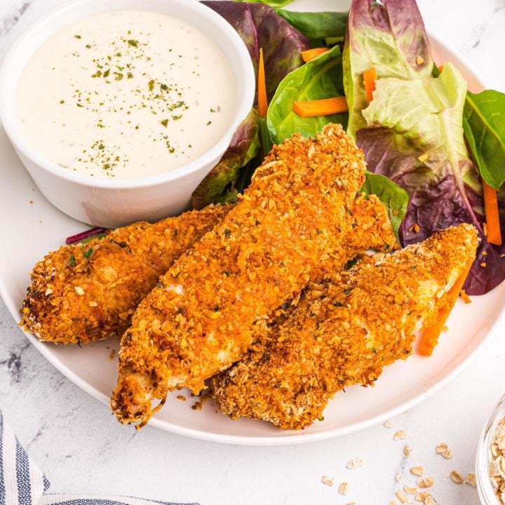 Air Fryer Oatmeal Crusted Chicken | Air Frying Foodie