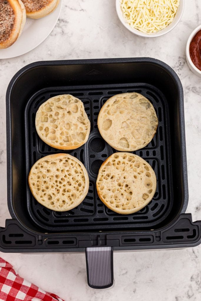Air Fryer English Muffin Pizzas | Air Frying Foodie