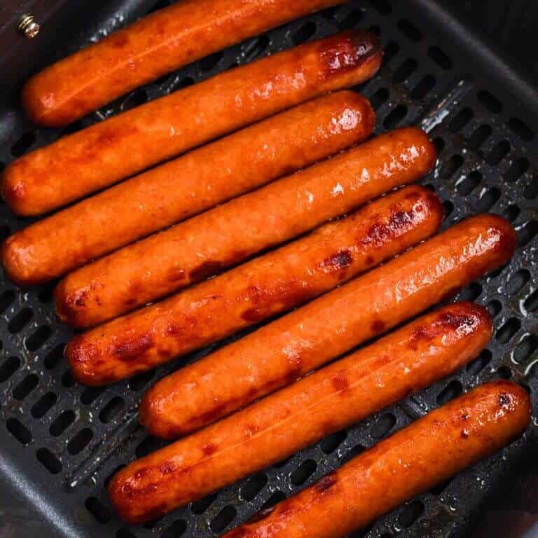 Frozen Hot Dogs in Air Fryer | Air Frying Foodie