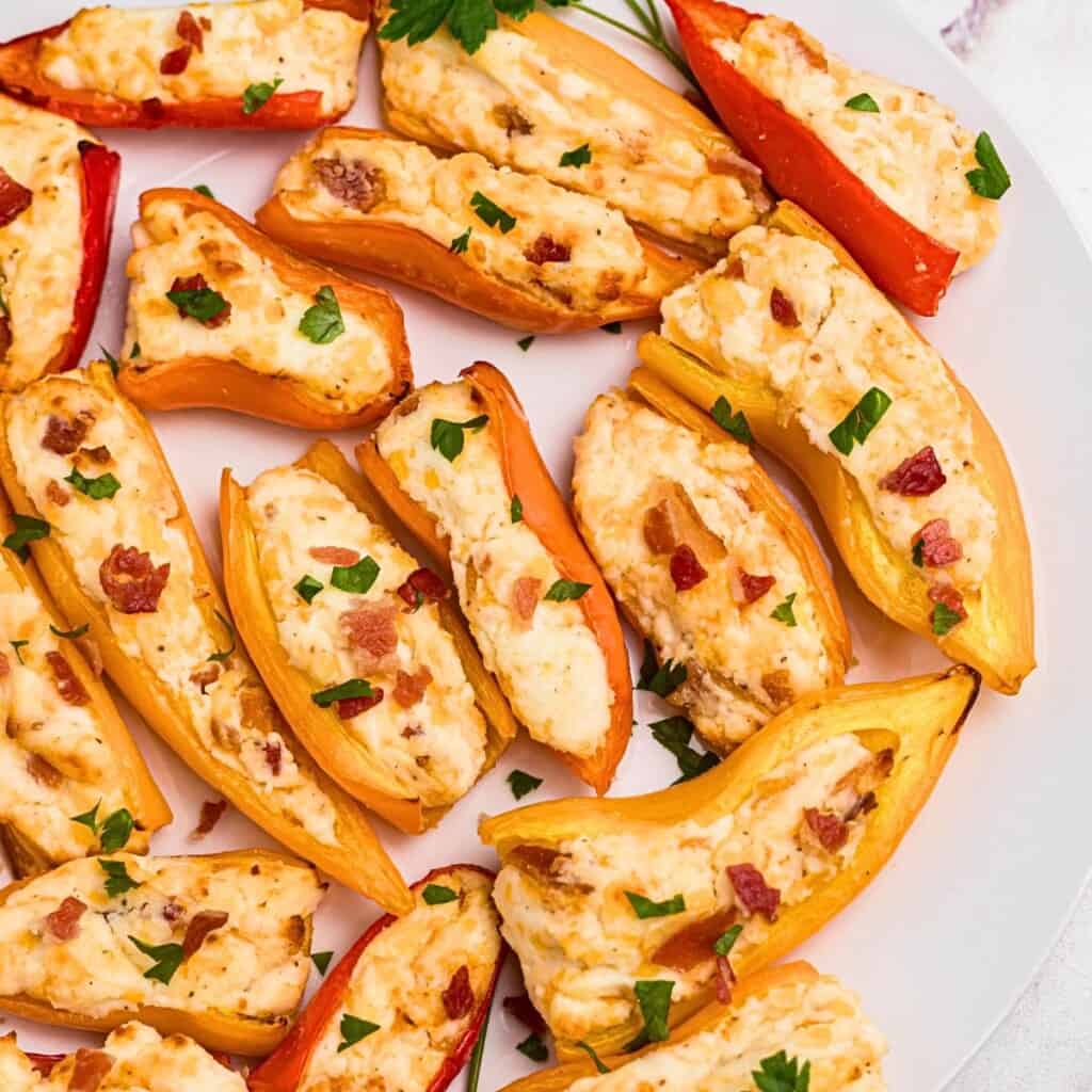 Air Fryer Stuffed Mini Peppers | Air Frying Foodie
