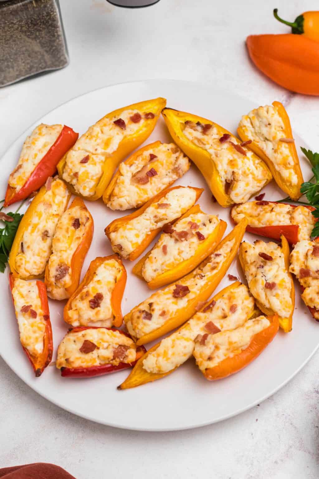 Air Fryer Stuffed Mini Peppers | Air Frying Foodie