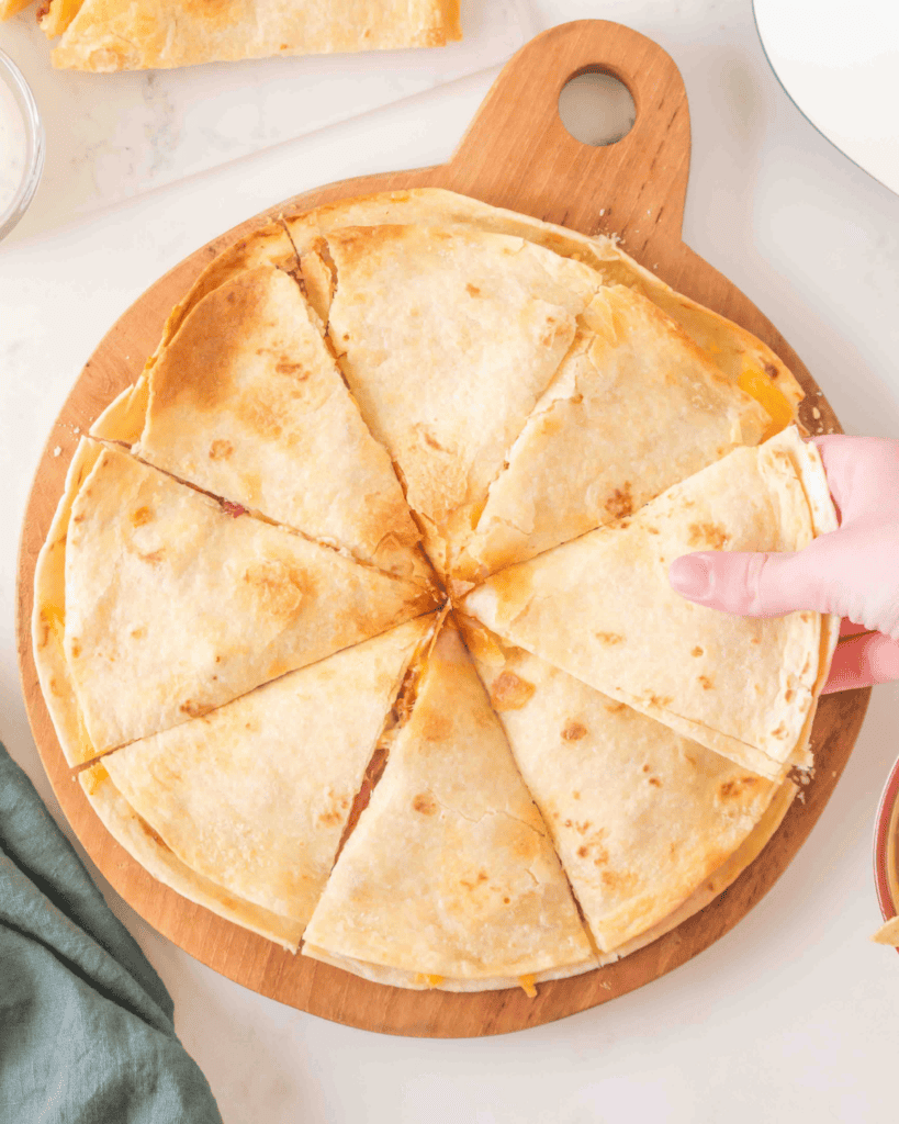 Air Fryer Chicken Bacon Ranch Quesadillas | Air Frying Foodie
